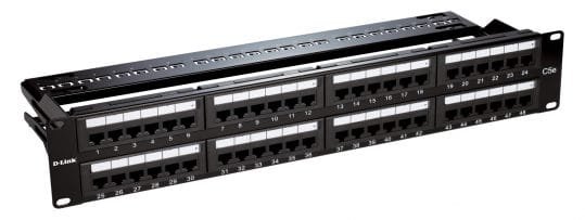 D-LINK 48 Port CAT6 UTP Patch Panel (NPP-C61BLK481)